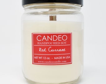 Red Jar Candle - Etsy