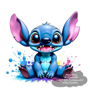 Stitch PNG Collection 8 High-quality Transparent Background Images for ...
