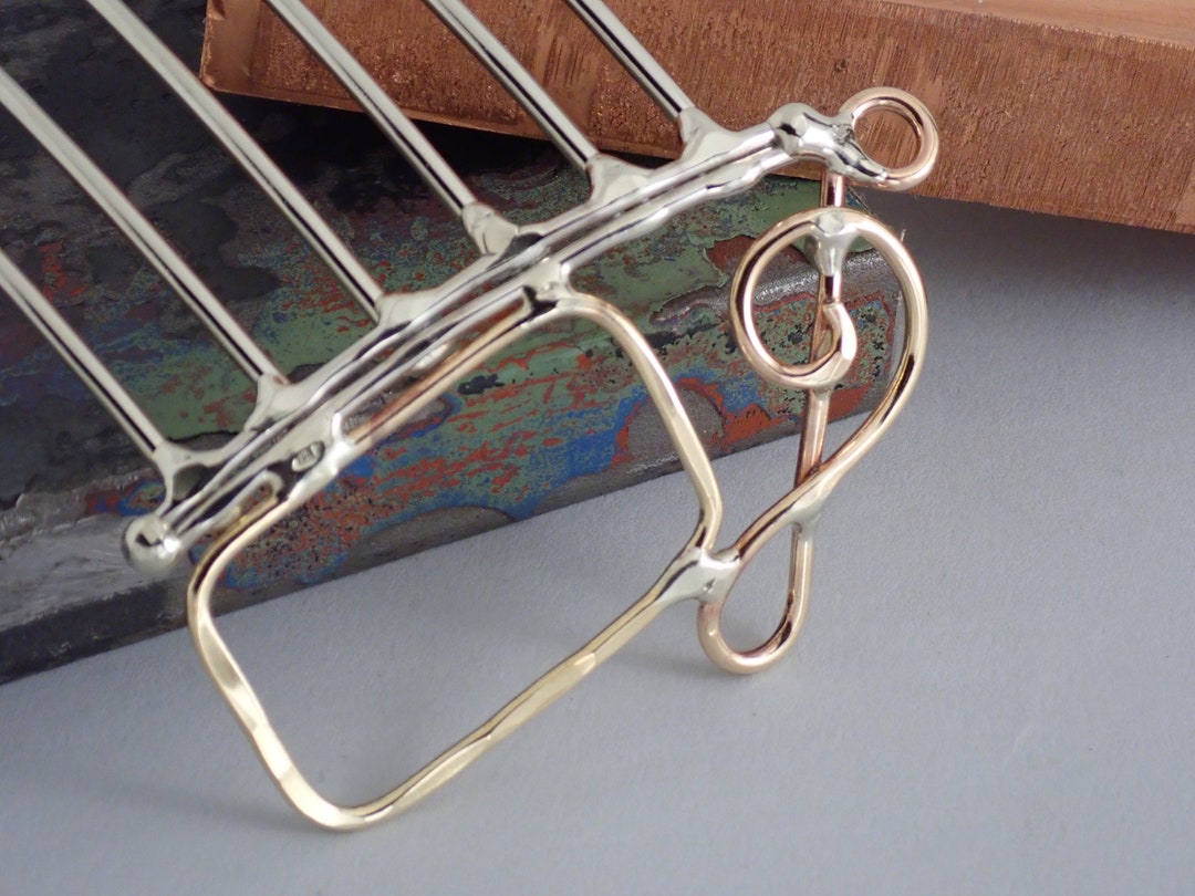 Handmade Bronze Treble Clef & Rectangle Hair Comb, Hair Stick, Hair Pin ...