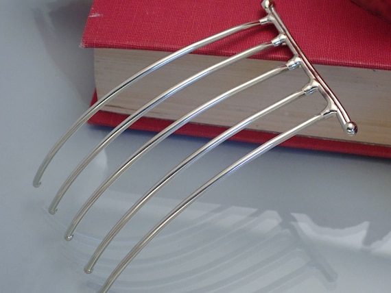 Low Profile Simple Silver Hair Comb | Etsy