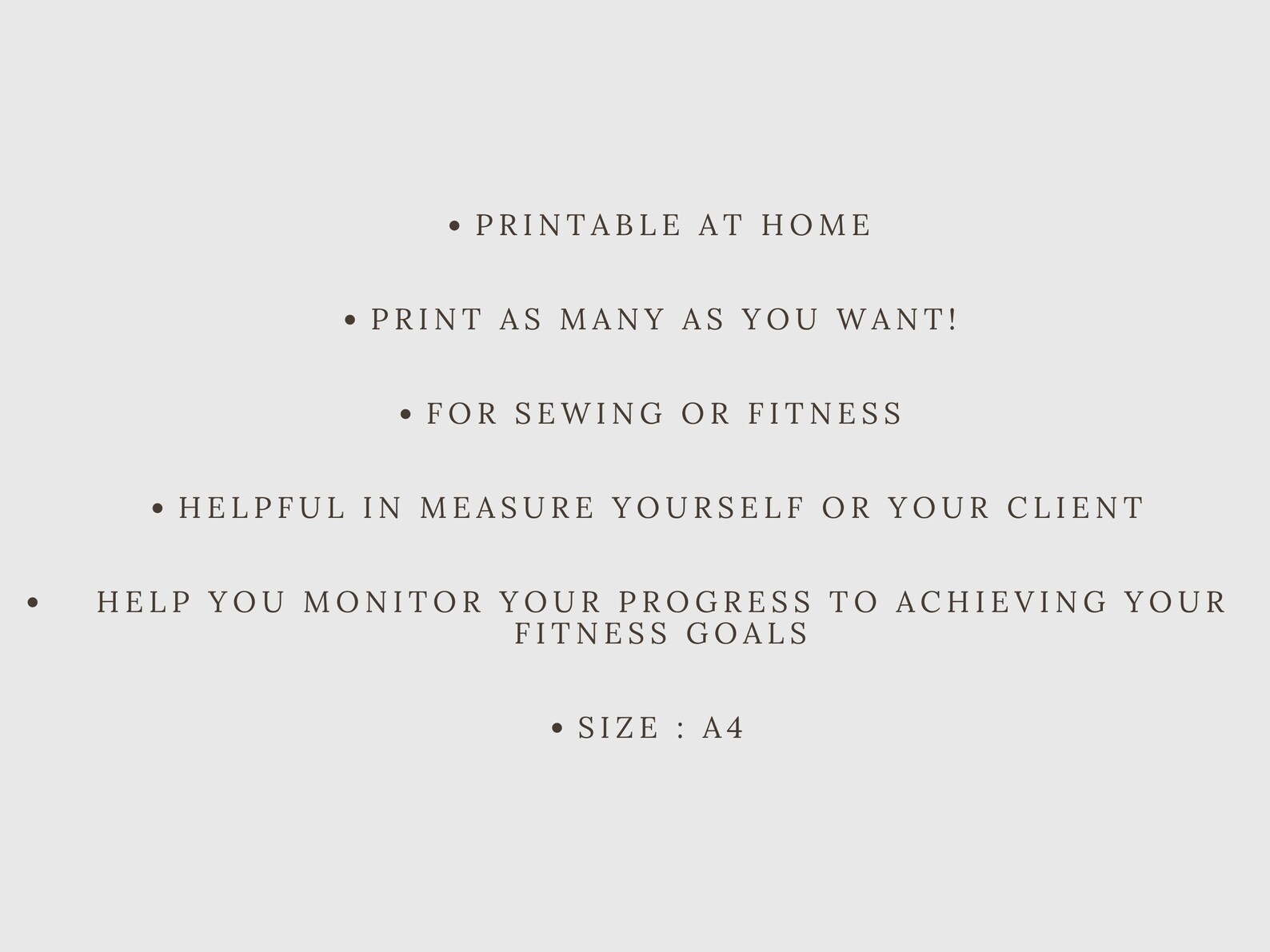 Minimalist Body Measurement Chart Planner, Sewist Notebook, Female Body ...