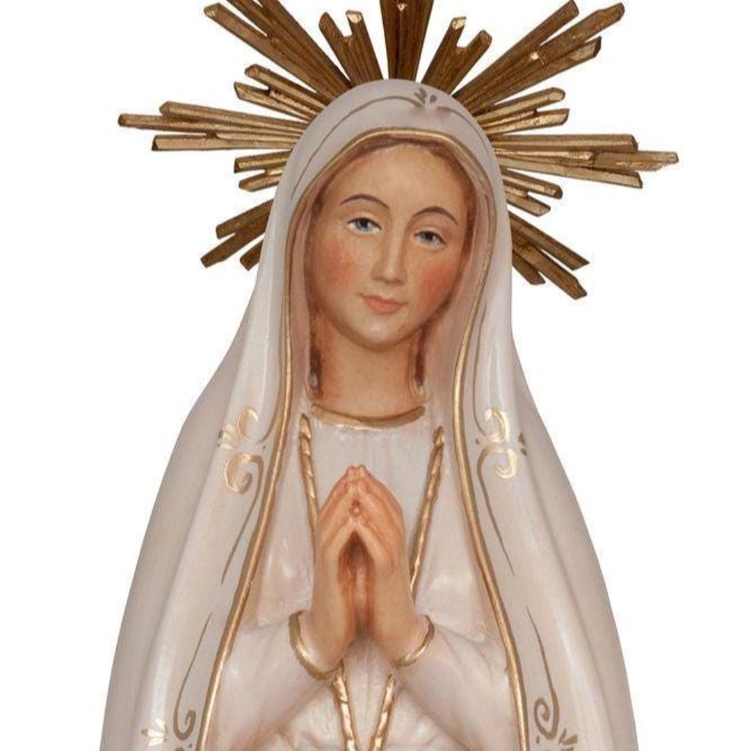 Our Lady of Fatimá With Shepherds and Halo - Etsy