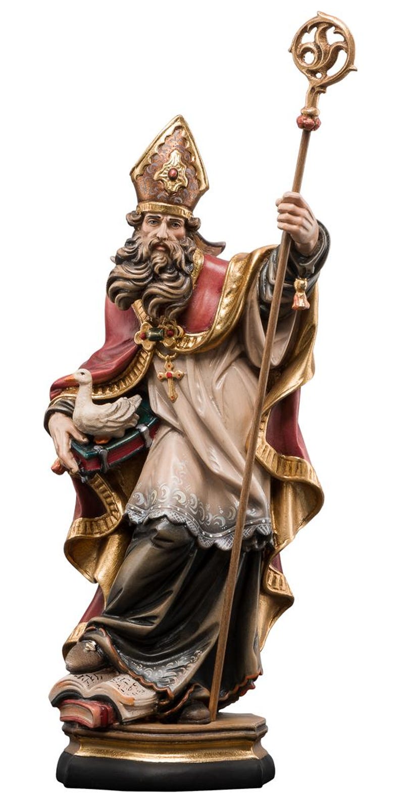 Statue of Saint Martin, Wooden Sculpture From Val Gardena. the Statue ...