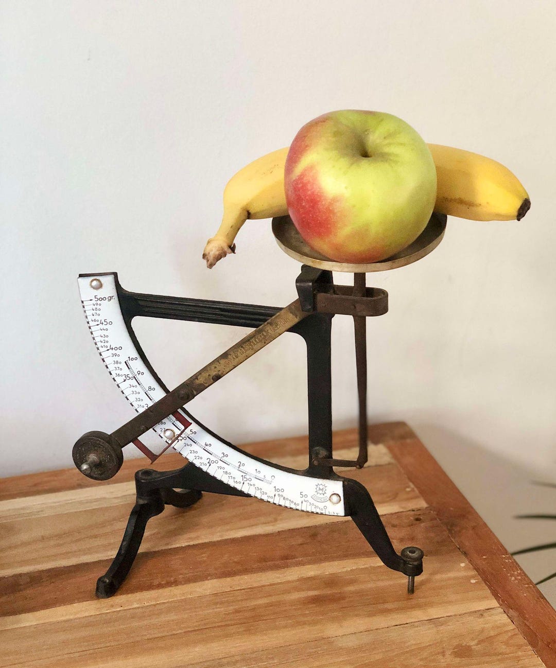 Antique German Postal Scale: Jacob Maul CONCAV Brass & Cast Iron, 1920s ...