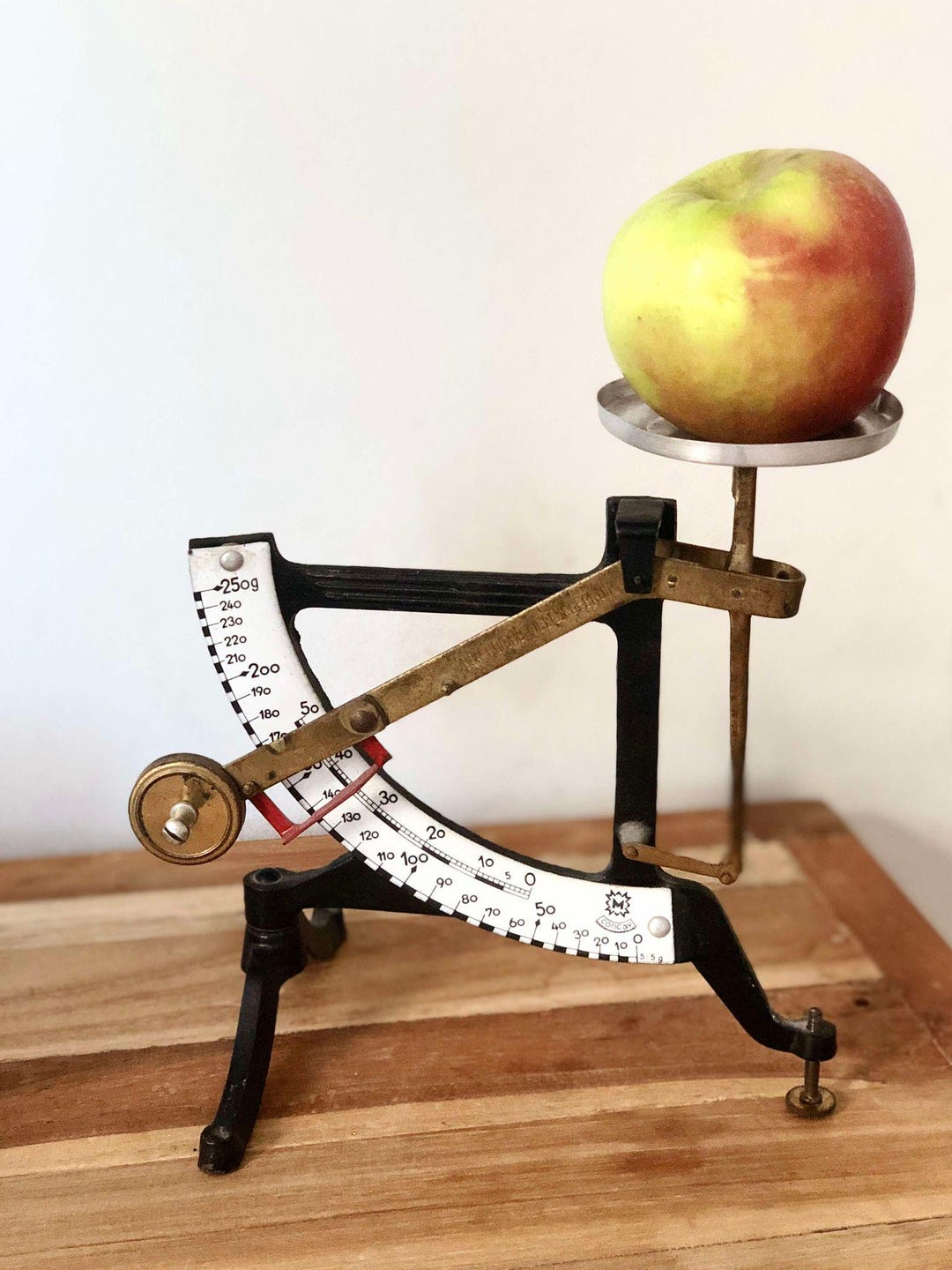 Antique German Postal Scale: Jacob Maul CONCAV Brass & Cast Iron, 1920s ...