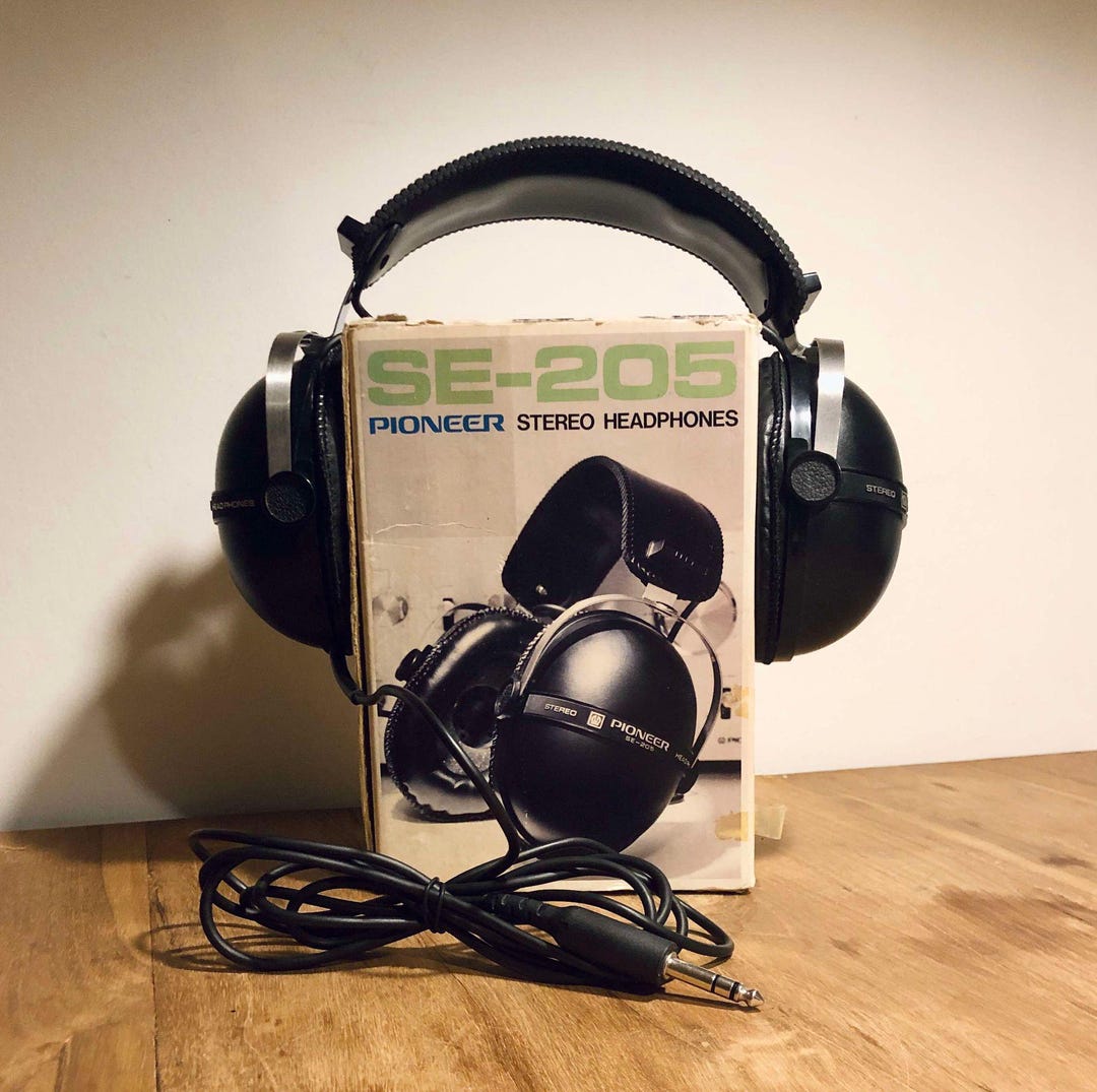 Vintage 70s PIONEER SE-205 Hi-fi Headphones Set Made in JAPAN ,in ...