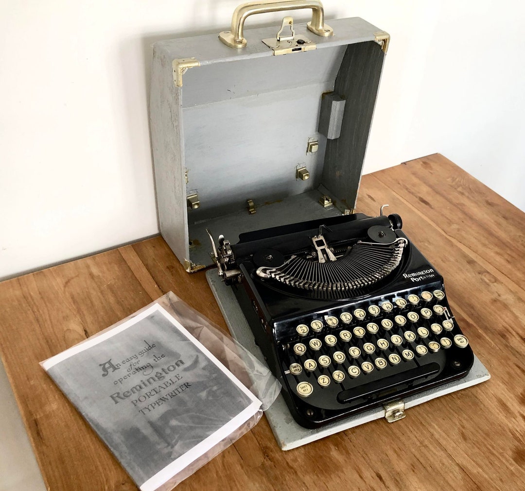 Sale Price Rare Remington Model 1 Portable Typewriter With Hard Case ...
