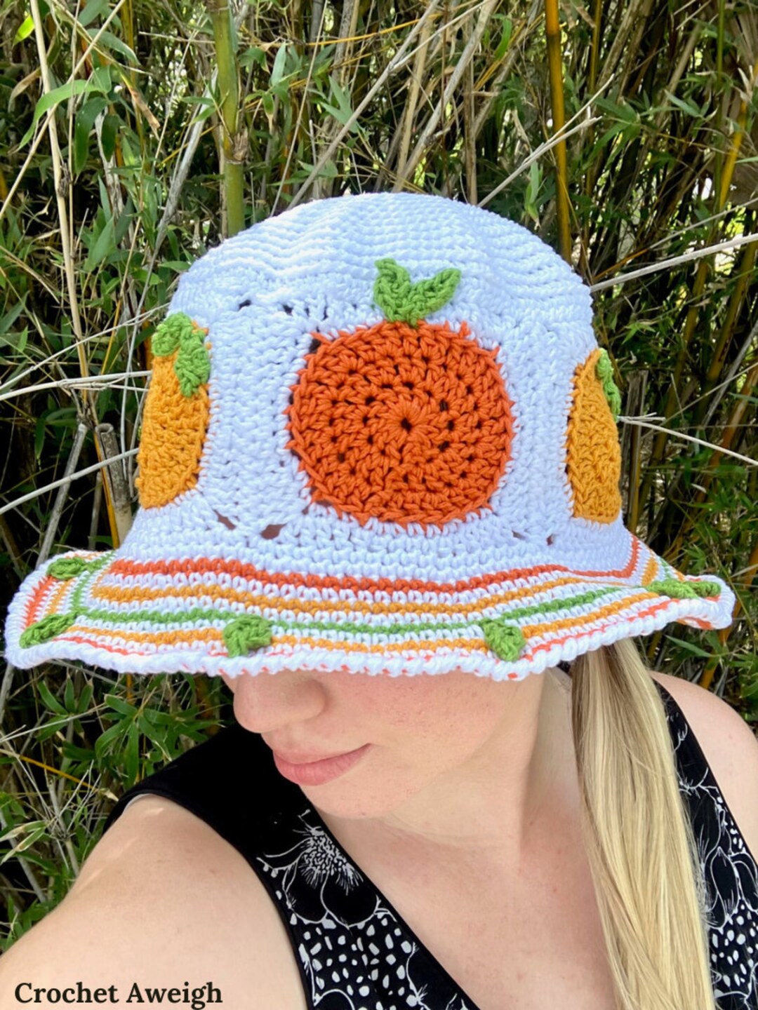 The Citrus Grove Bucket Hat Crochet Pattern - Etsy