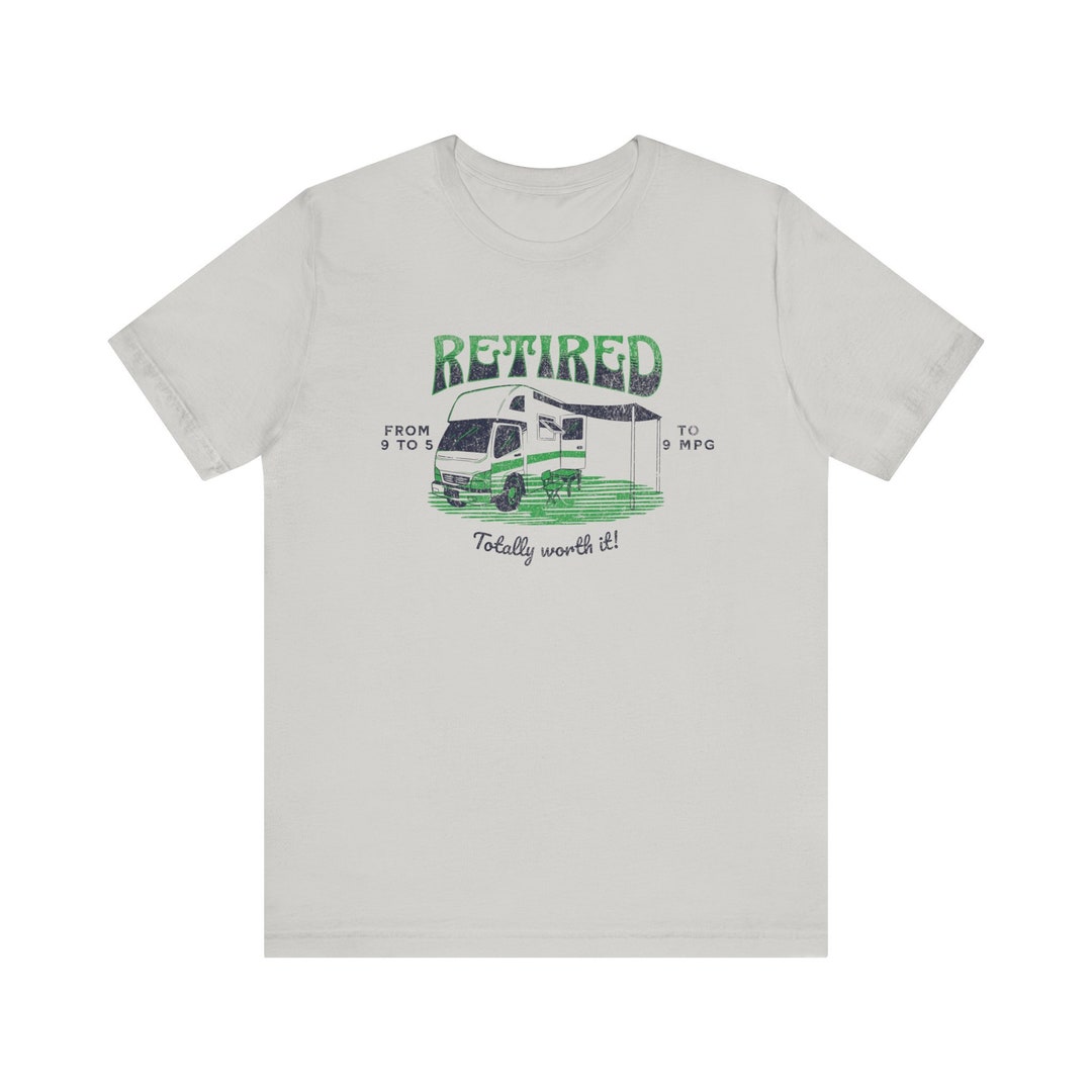 Distressed Retired and Rving Short Sleeve T-shirt - Etsy