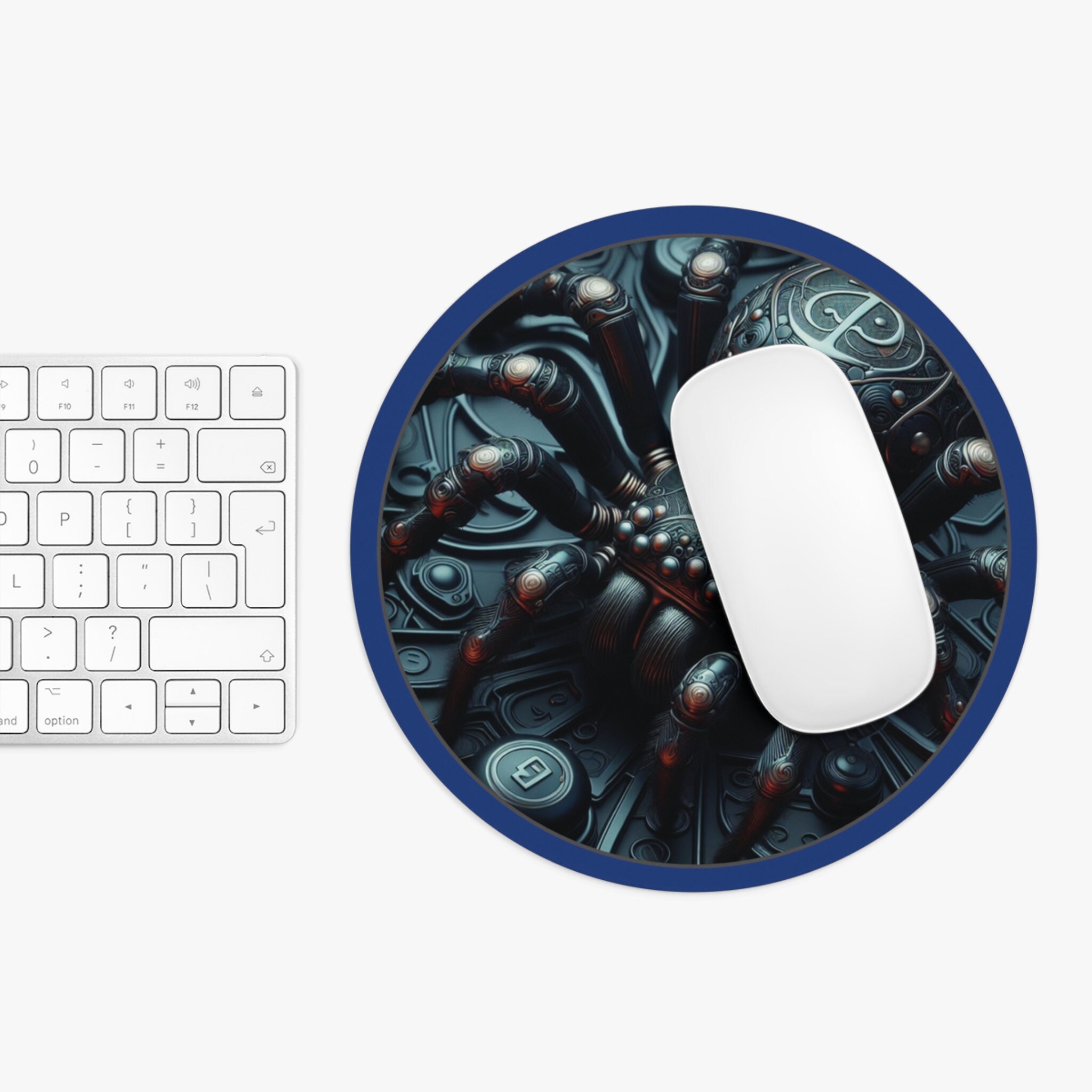 Spider on Dark Blue Mouse Pad - Etsy