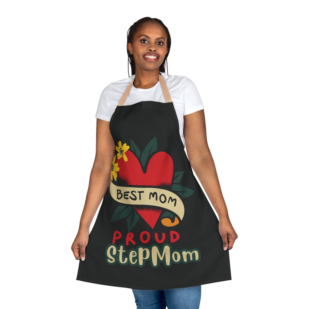 Best Mom Apron Proud Stepmom Proud Single Mom 5-color Straps AOP - Etsy