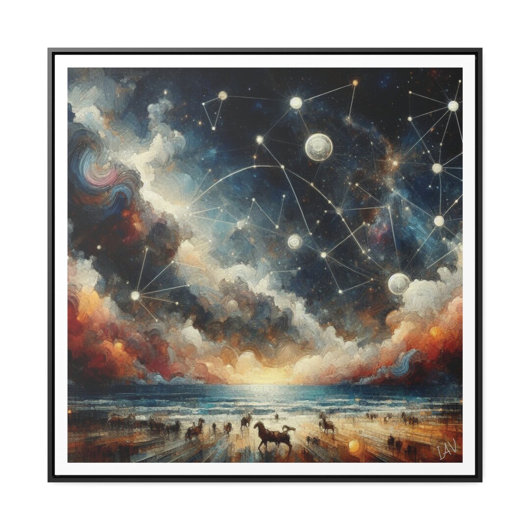 Constellation Inspired Series IAV Wall Art Gallery Canvas Wraps, Square ...