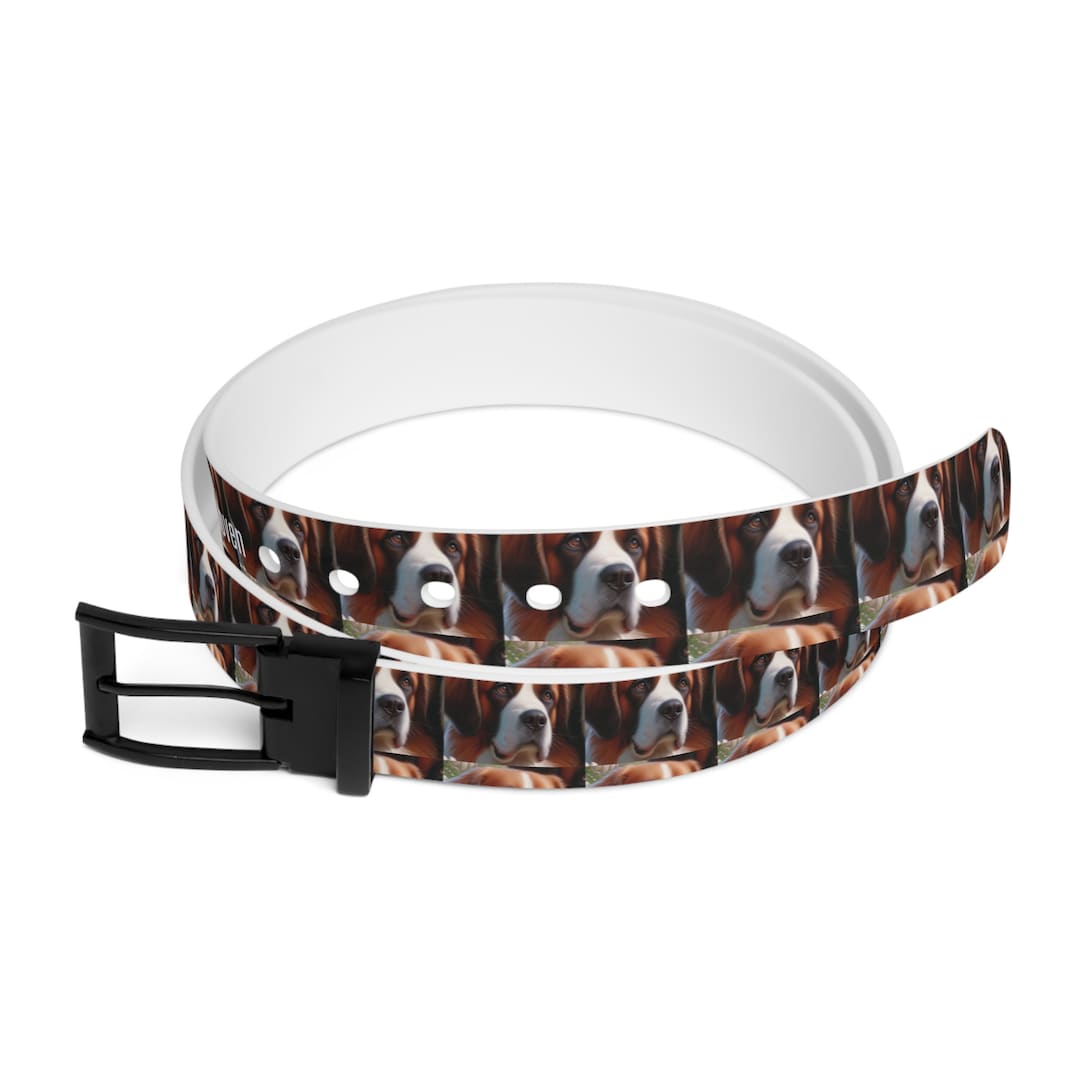 Personalized Dog Face Belt, Custom Printed Belt, Custom Logo Belt ...