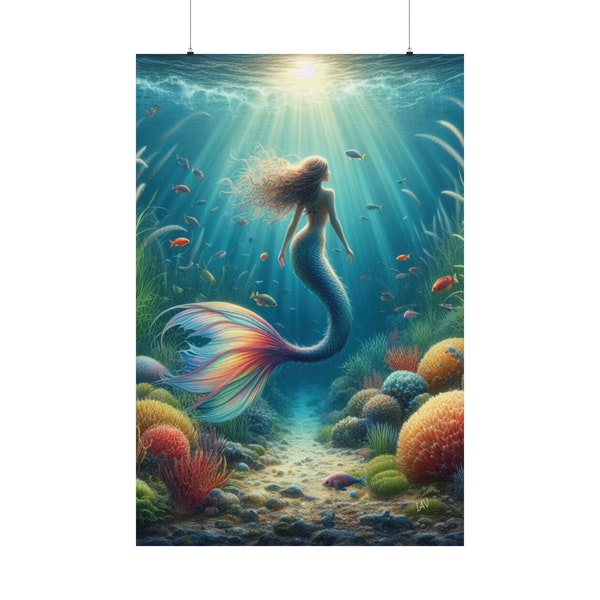 Mermaid Posters - Etsy
