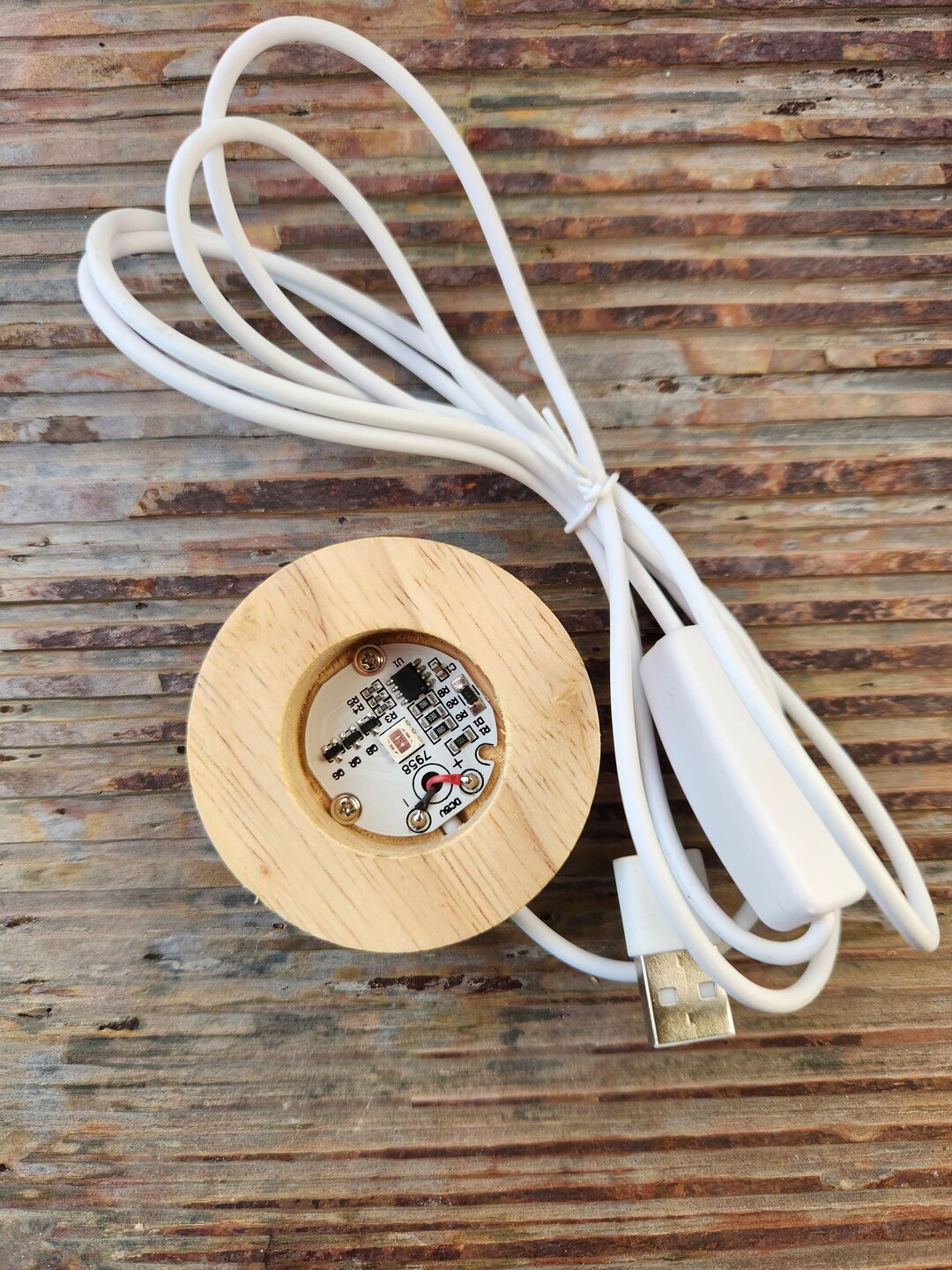 USB Crystal Sphere Light Stand - Etsy