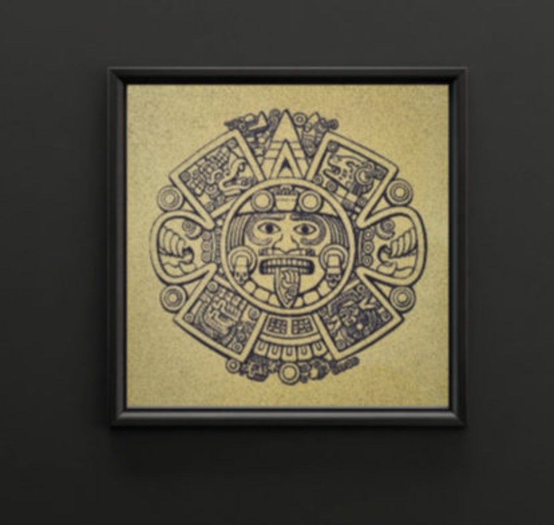Aztec Mexican Ancient Calendar Instant Download Printable JPG ...