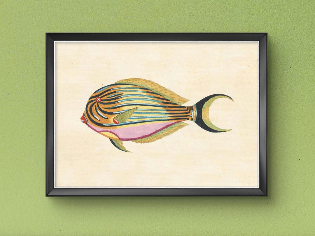 Tropical Fish Print Wall Art, Printable Poster, High Resolution ...