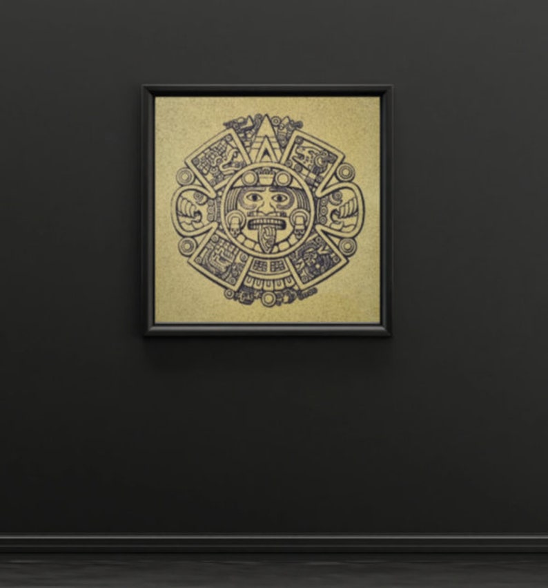 Aztec Mexican Ancient Calendar Instant Download Printable JPG ...