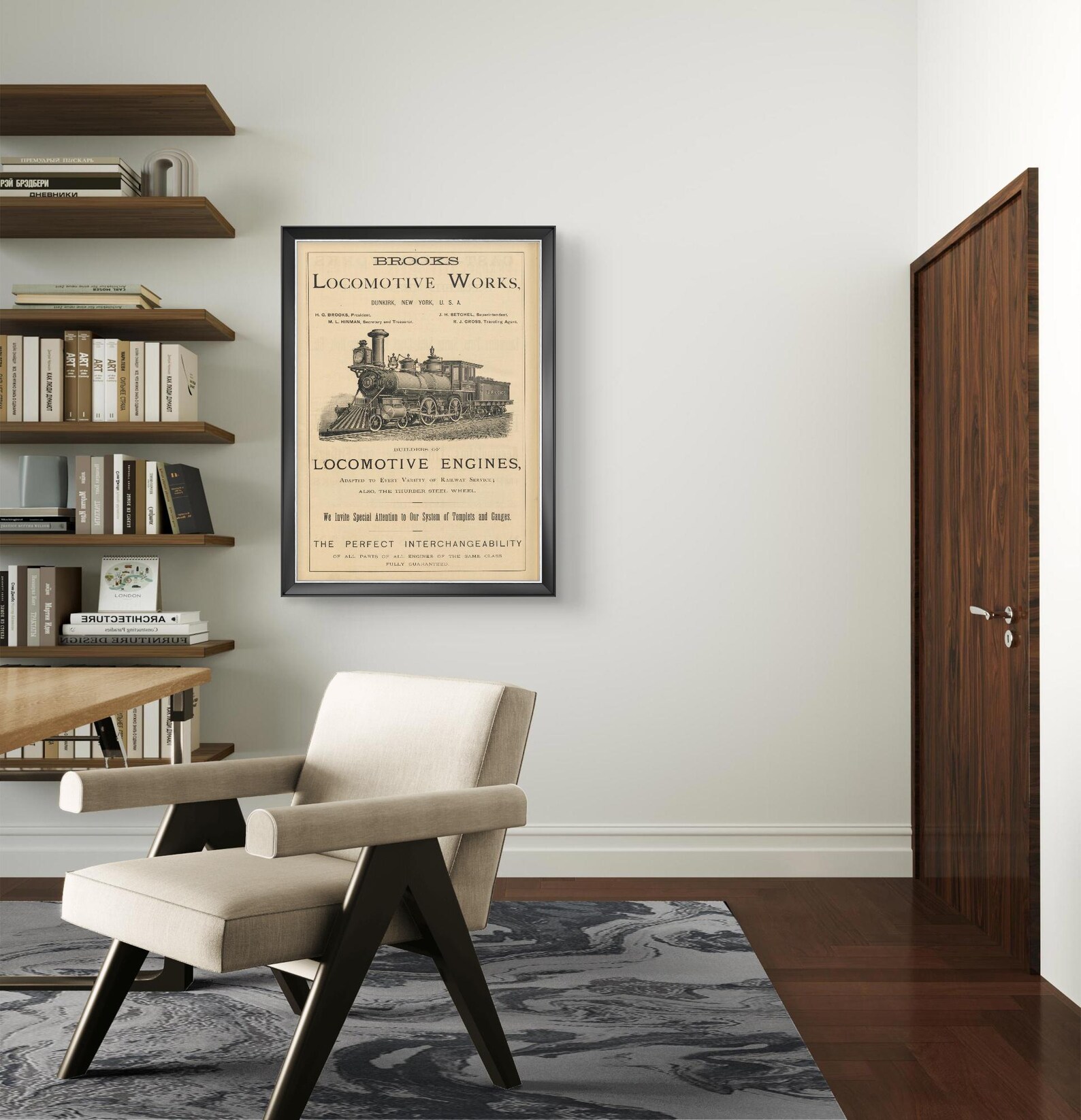 Steam Engine Print, Vintage Advertising Art, Train Lover Gift, Antique ...