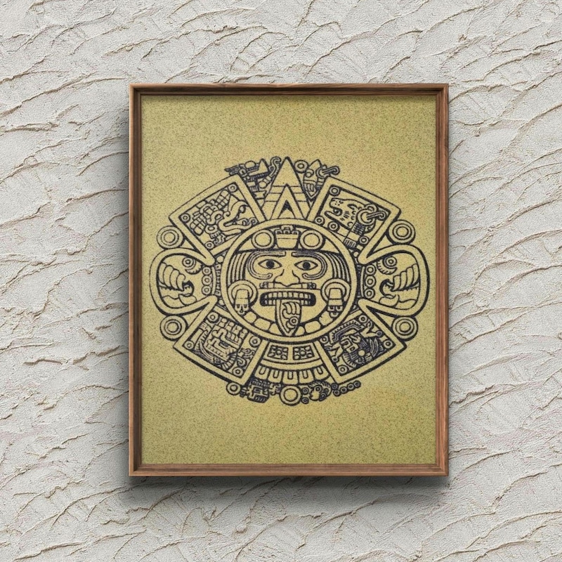 Aztec Sun Stone - Etsy