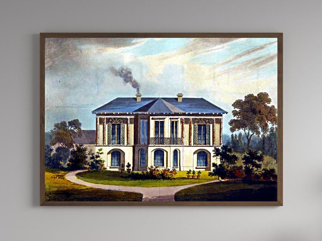 Victorian Estate House | Digital Download Antique Architecture Print ...