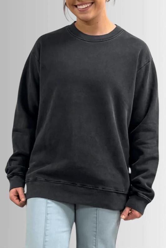 Vintage Blank Sweatshirt, Crewneck, Organic Fleece, 100 Vintage Blank Sweatshirt, Crewneck, Organic Fleece, 100