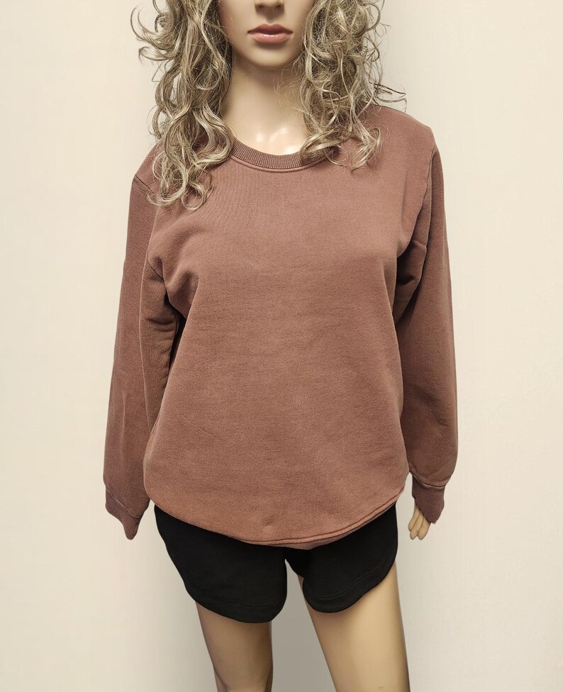 Garment Dye Oversized Cotton Sweatshirt - Made in USA - Fall Colors - Etsy