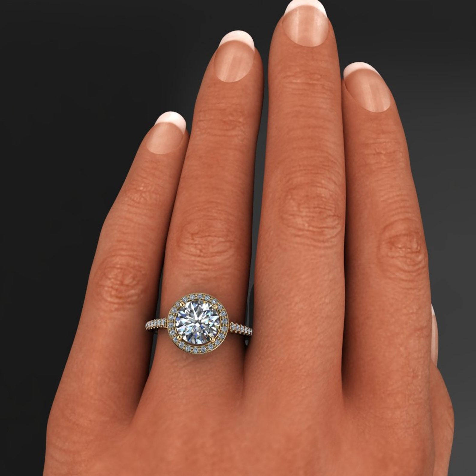 Anya Ring 2 Carat NEO Moissanite Engagement Ring Diamond | Etsy