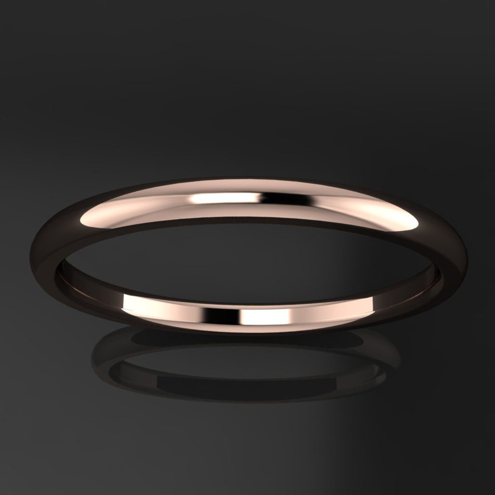 Sabra Wedding Band - Gold or Platinum Wedding Ring - Etsy