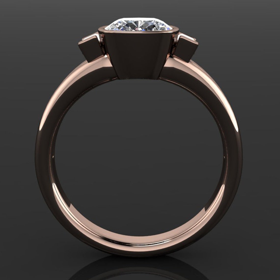 Azul Ring 2 Carat Elongated Cushion Cut Moissanite - Etsy