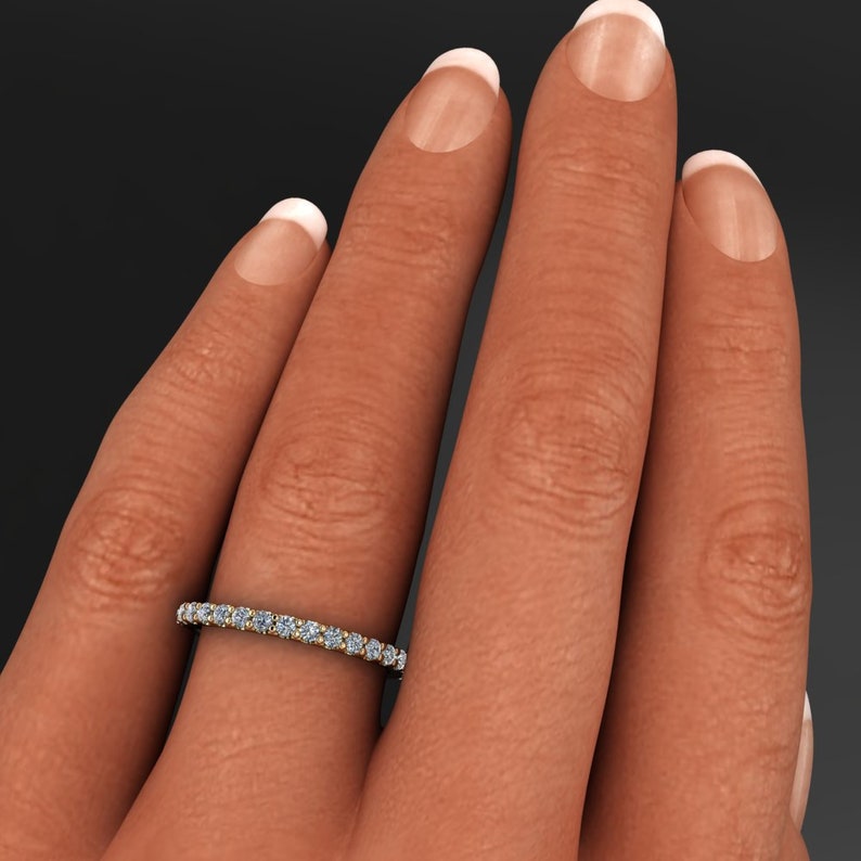 Bijou Wedding Band Diamond Wedding Ring | Etsy
