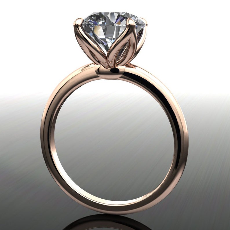 Natalie Ring 2.2 Carat Round NEO Moissanite Engagement Ring - Etsy