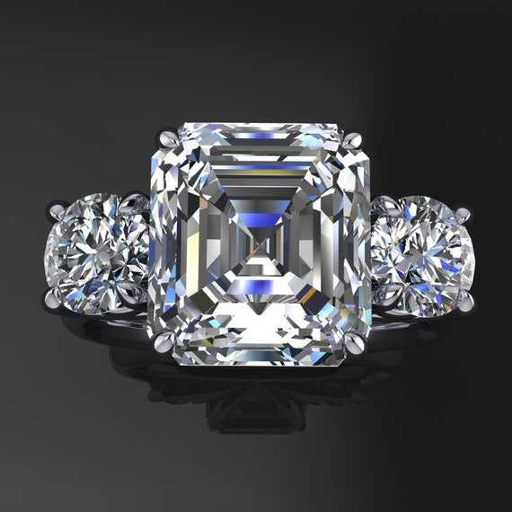 4 carat asscher cut diamond store
