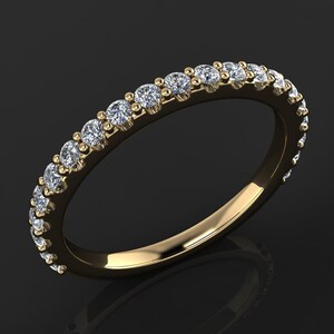 Bijou Wedding Band - Diamond Wedding Ring - Etsy