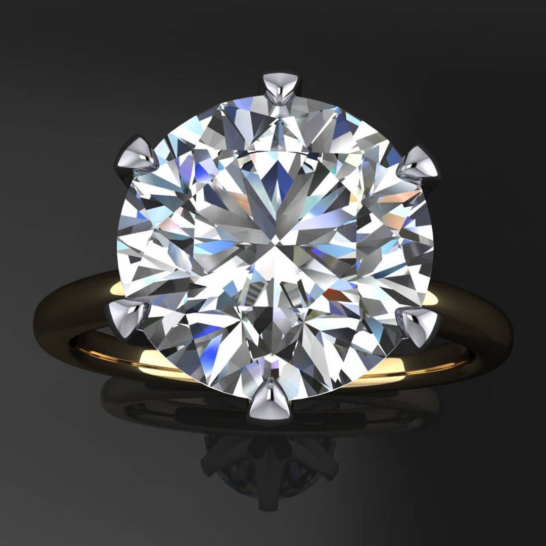 Oval Moissanite Engagement Ring – 18k Yellow Gold, Diamond Pave - Cece ...