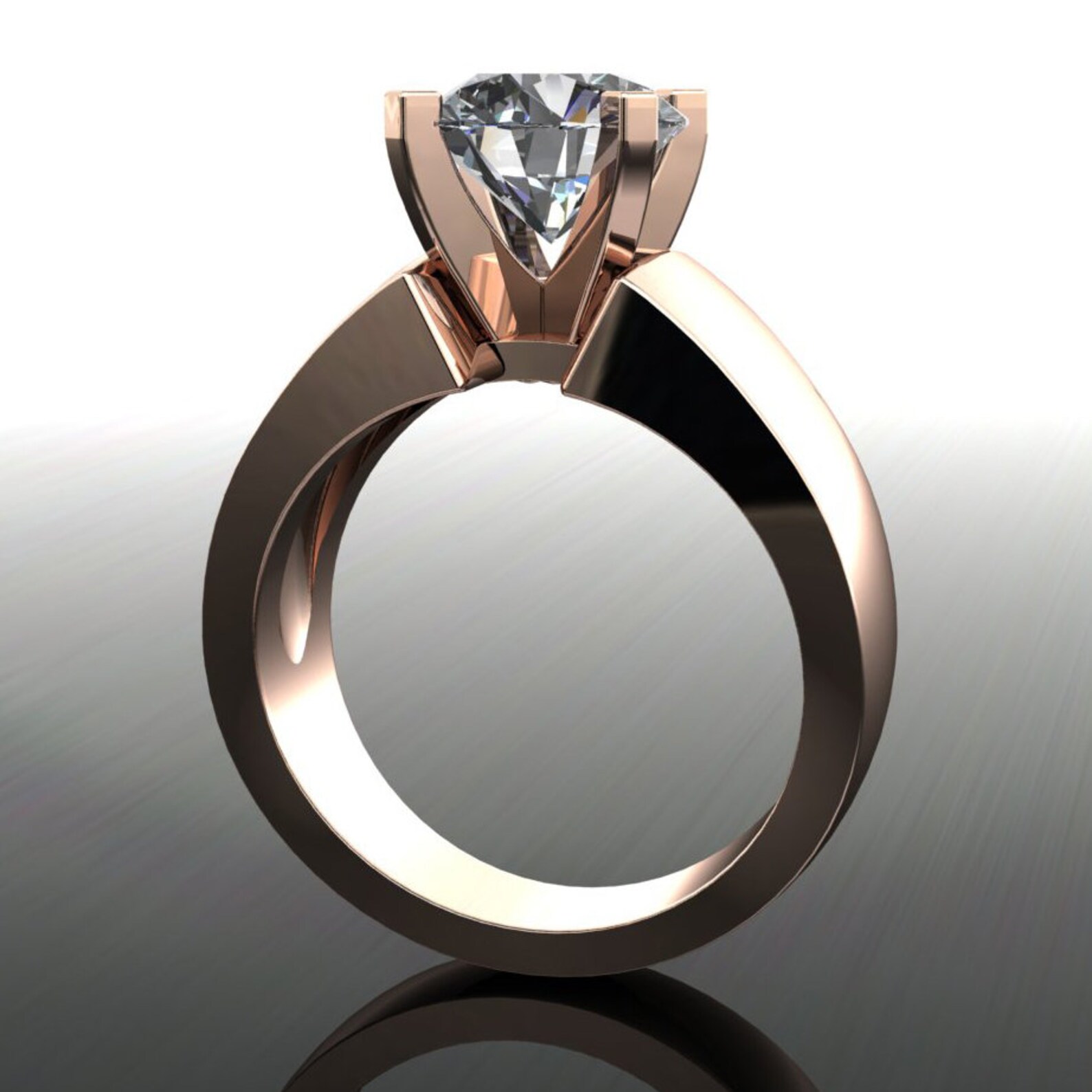 Cleo Ring 2.2 Carat Round NEO Moissanite Engagement Ring - Etsy