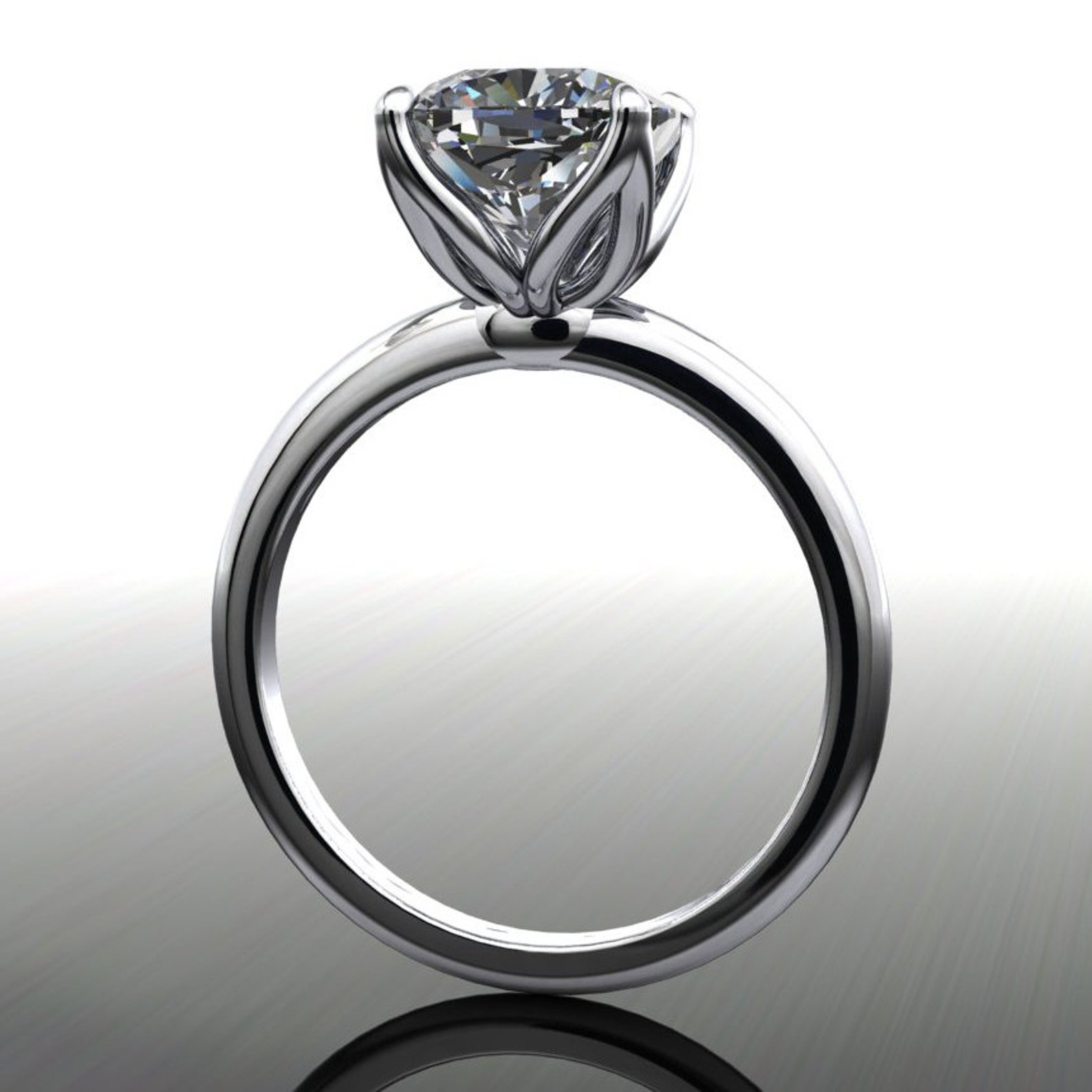 Natalie Ring 2.5 Carat Cushion Cut NEO Moissanite Engagement - Etsy