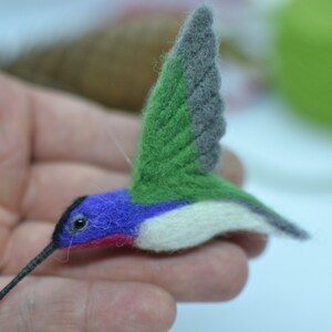 Needle Felted Hummingbird(green). Needle Felt Birds. Needle Felted Bird ...