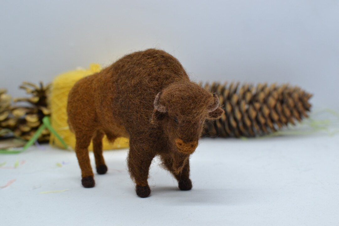 American Bison. Needle Felted Buffalo. - Etsy