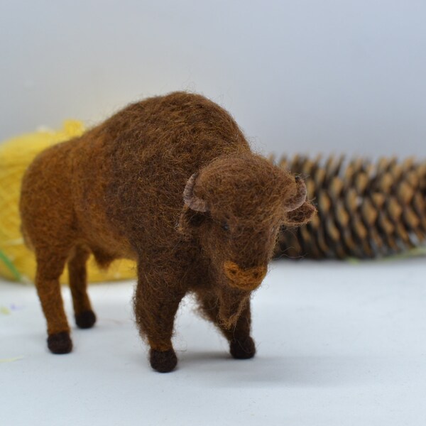 Felted Buffalo - Etsy