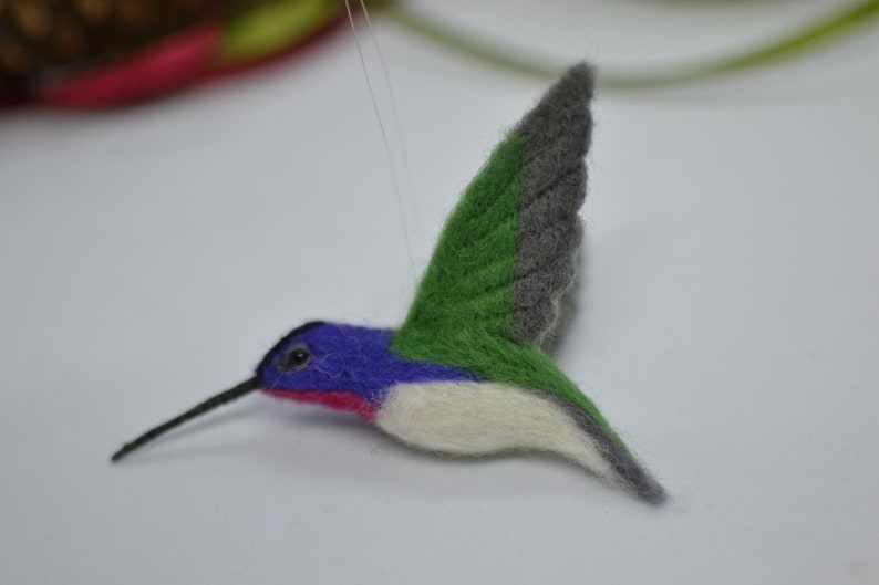 Needle Felted Hummingbird(green). Needle Felt Birds. Needle Felted Bird ...