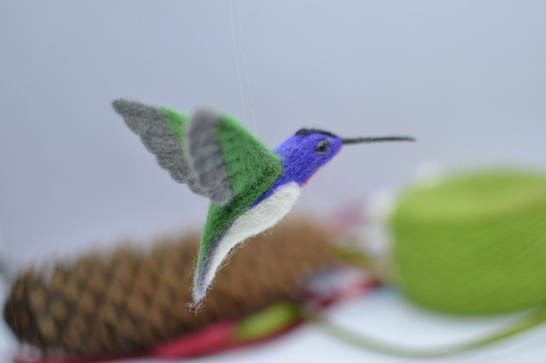 Needle Felted Hummingbird(green). Needle Felt Birds. Needle Felted Bird ...