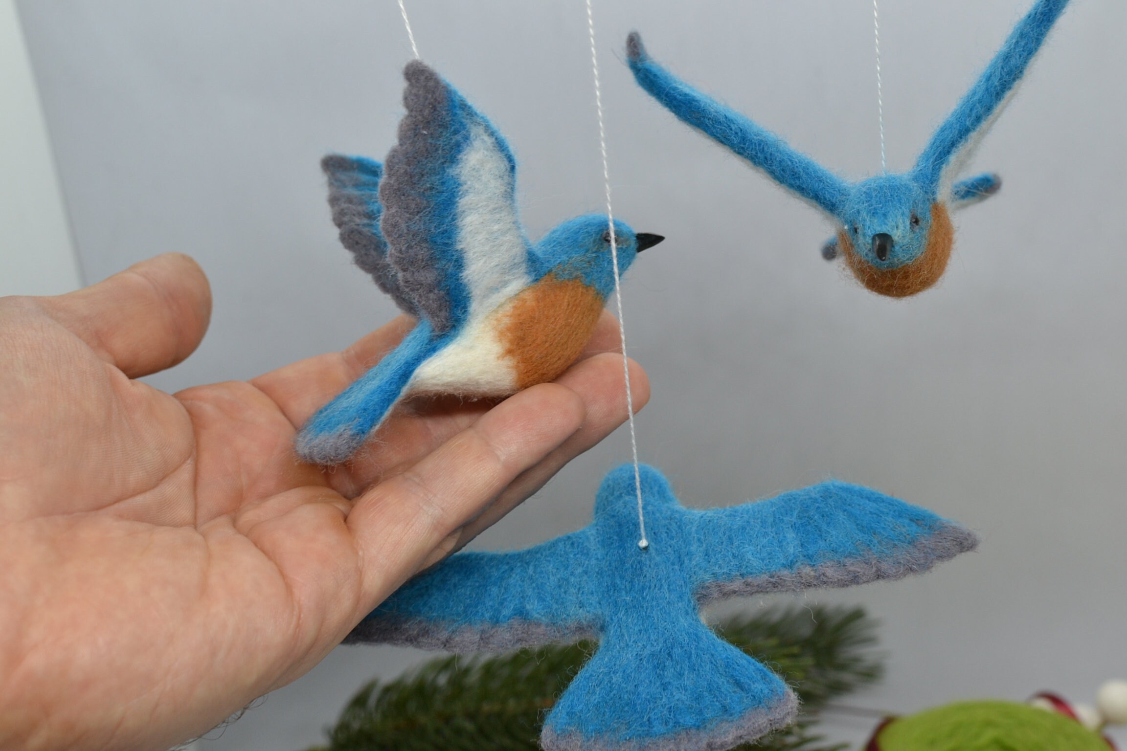 Needle Felt Bluebird. Birds Home Decor. Needle Felted Animals. Birds ...