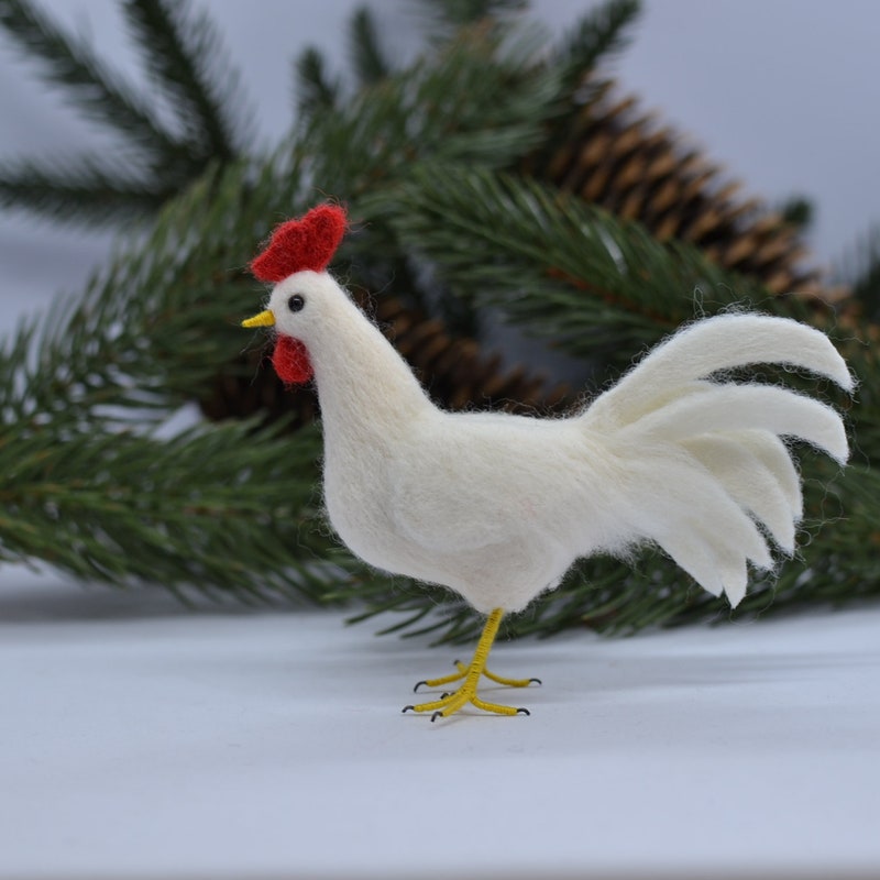 Felt Rooster - Etsy