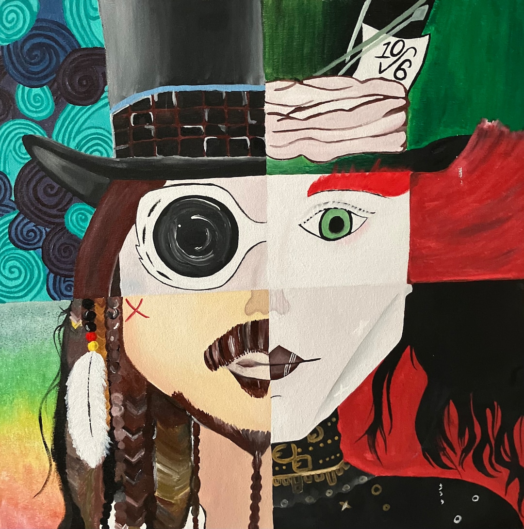 Johnny Depp Original Canvas Print - Etsy