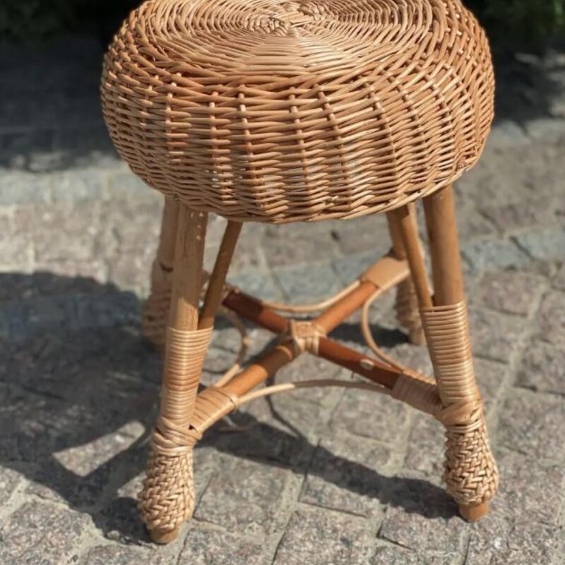 Wicker Stool - Etsy