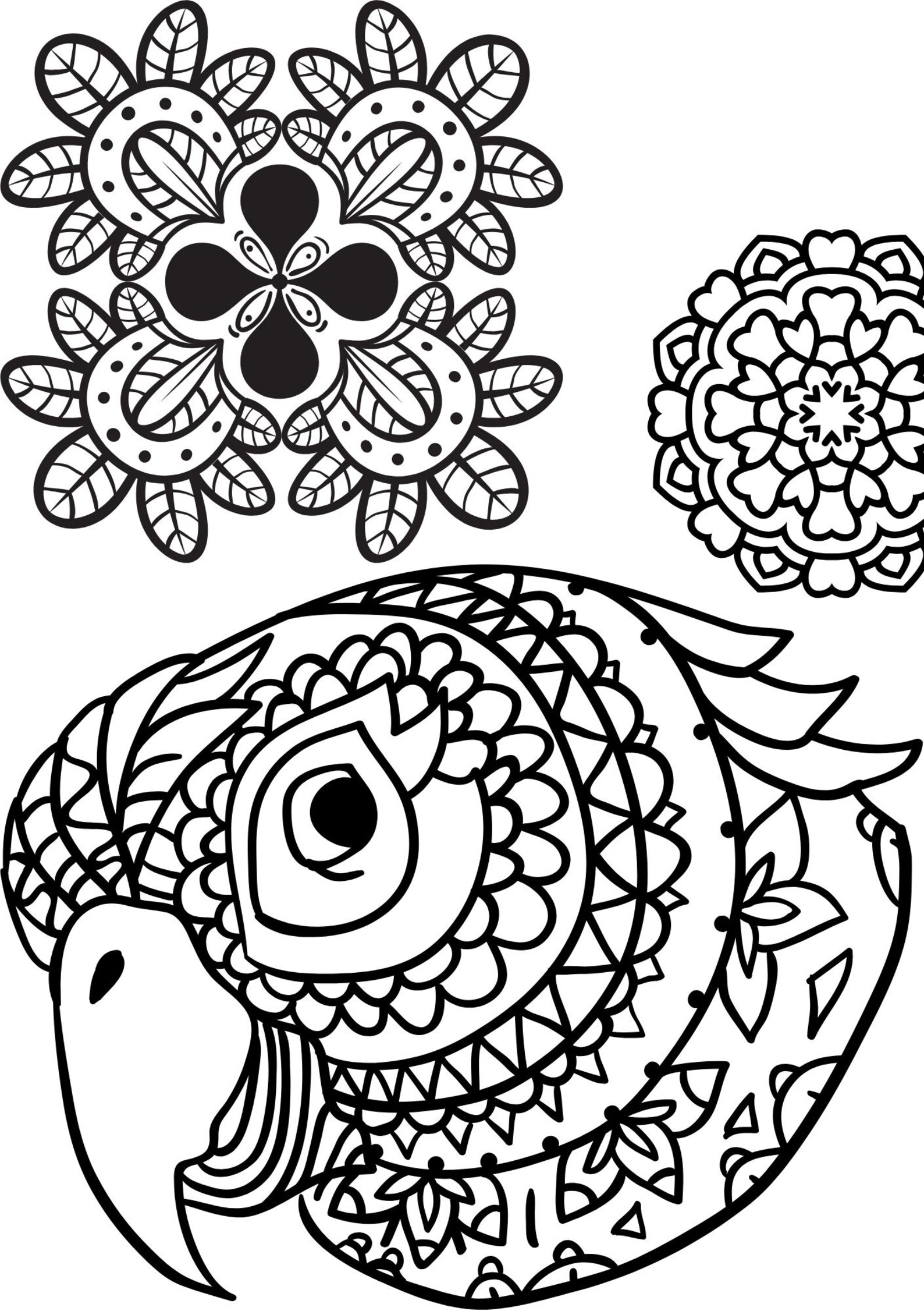 10 Mandala Coloring Pages - Etsy