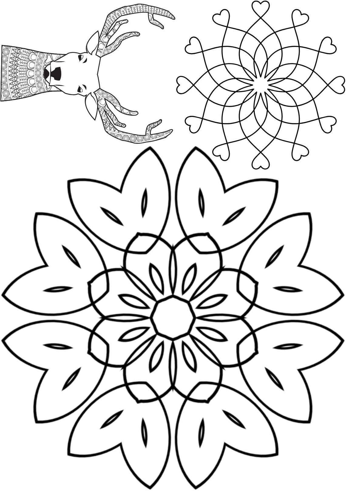 10 Mandala Coloring Pages - Etsy