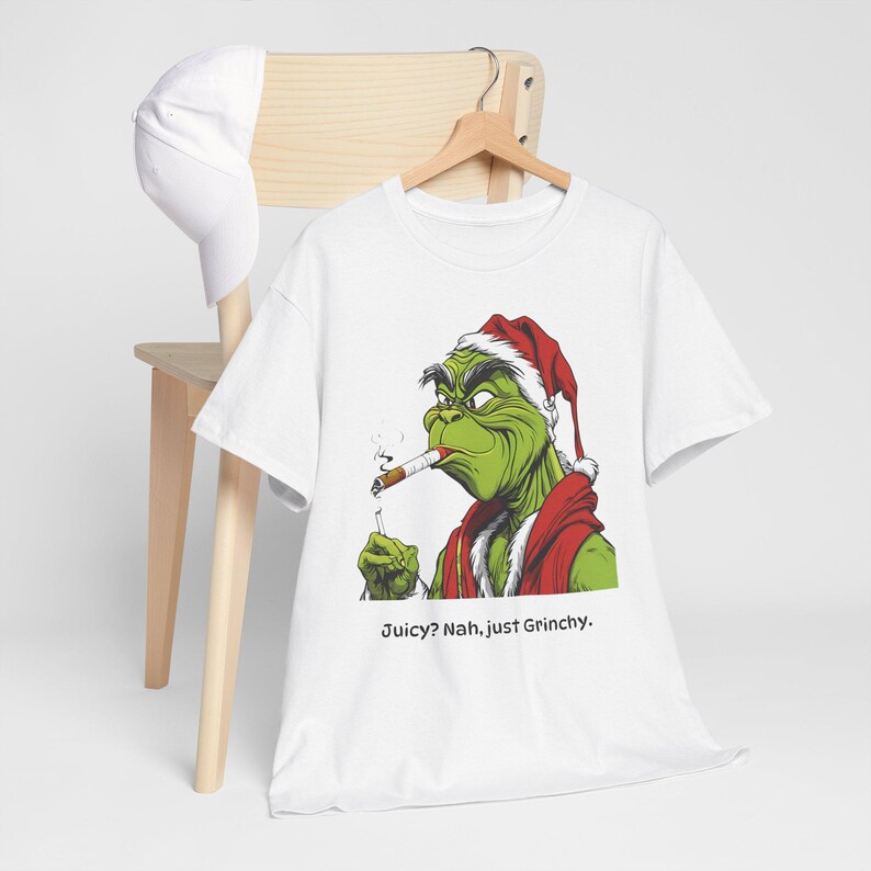 Grinch Rap T-shirt, Rapper Christmas Tee, Funny Holiday Gift, Hip Hop ...