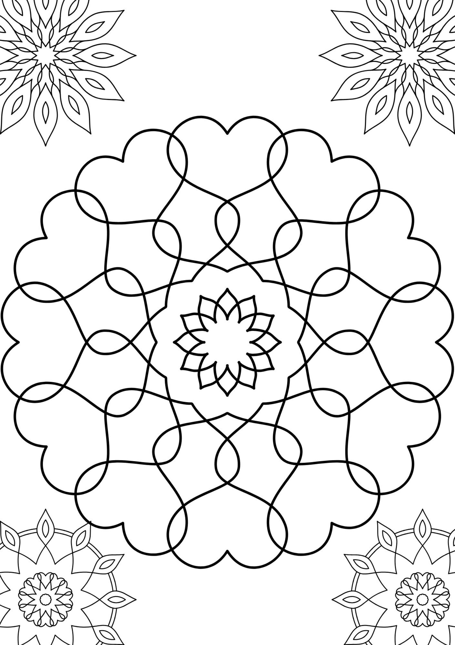 10 Mandala Coloring Pages - Etsy